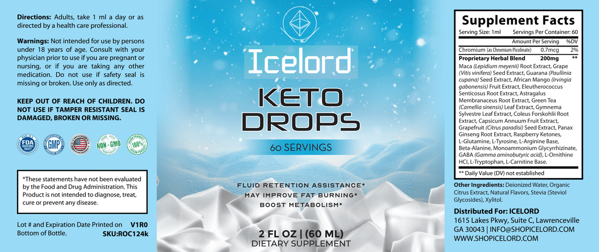 USA-Made Keto Drops - Best Natural Ketones – SHOPICELORD