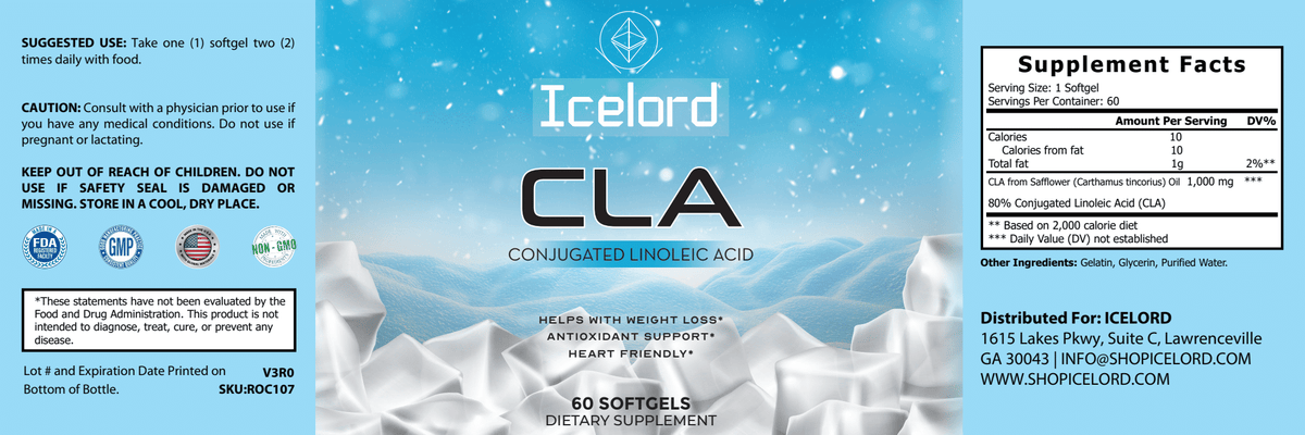 USA-Made CLA Supplement: Gluten-Free, All-Natural – SHOPICELORD